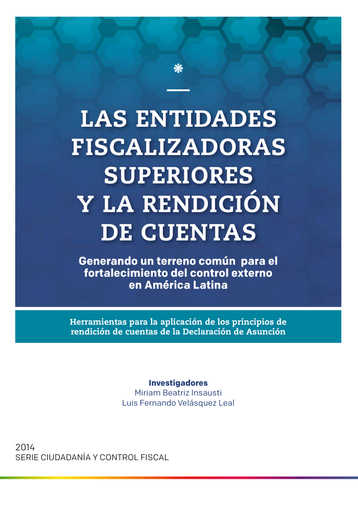las entidades fiscalizadoras superiores y la rendición de