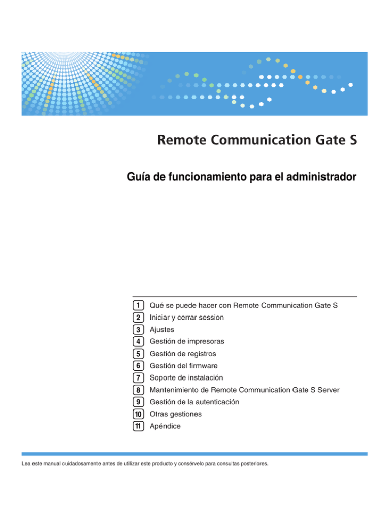 Guía de funcionamiento para el administrador