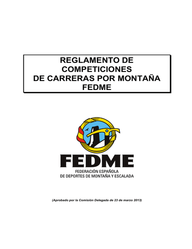 reglamento de la FEDME