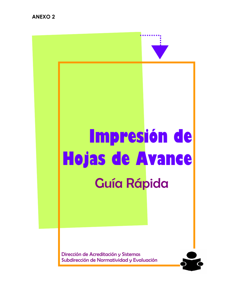Impresión de Hojas de Avance