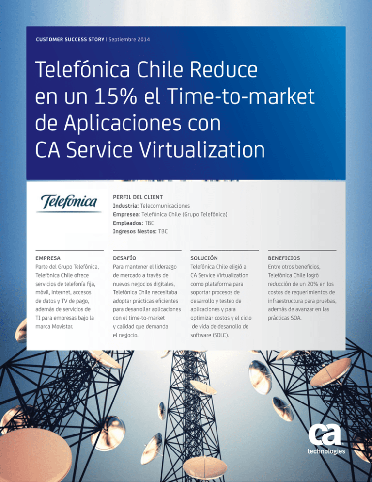 Telefonica Chile Reduce en un 15% el Time-to
