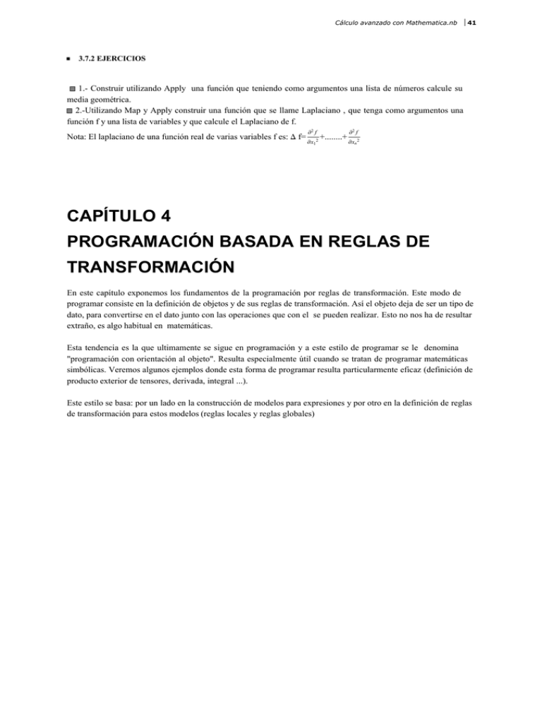 CAPÍTULO 4 PROGRAMACIÓN BASADA EN REGLAS DE