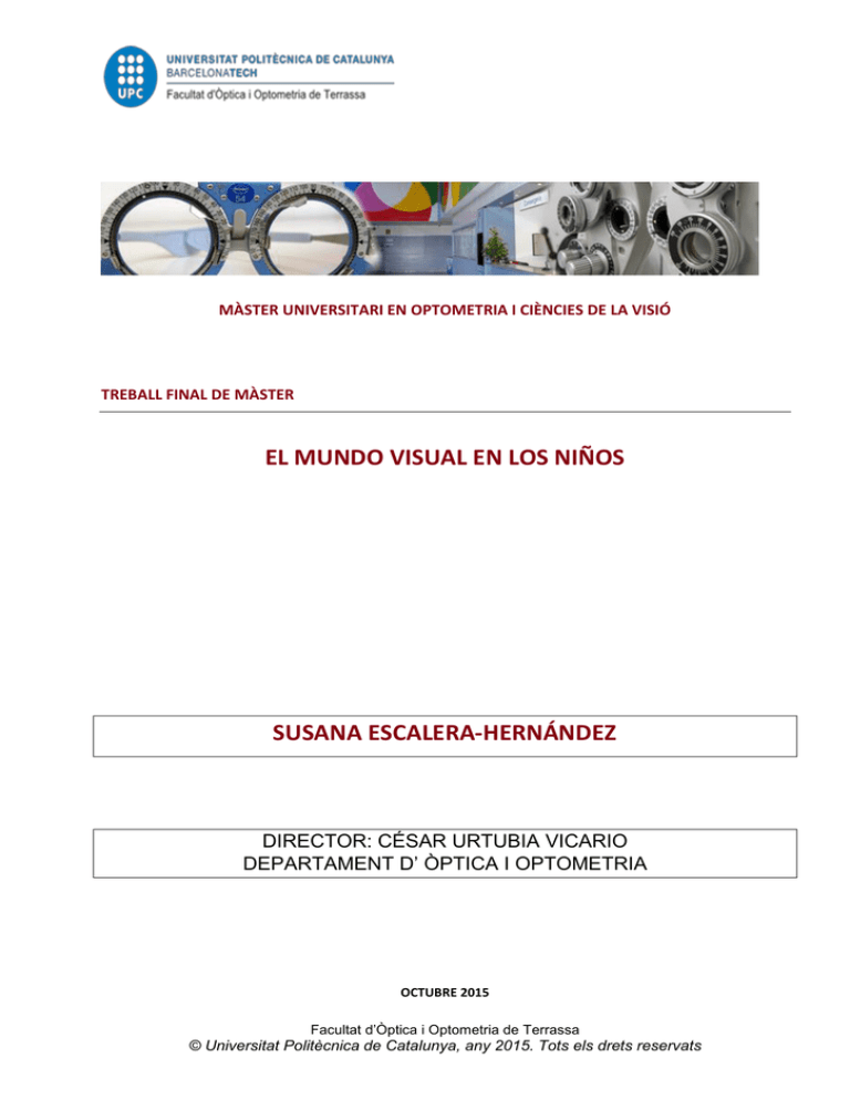 El Mundo Visual en los Niños - Pàgina inicial de UPCommons