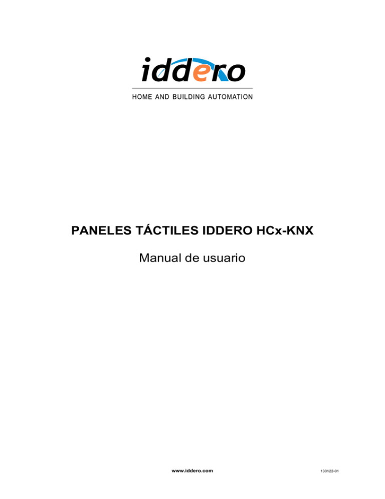 PANELES TÁCTILES IDDERO HCx