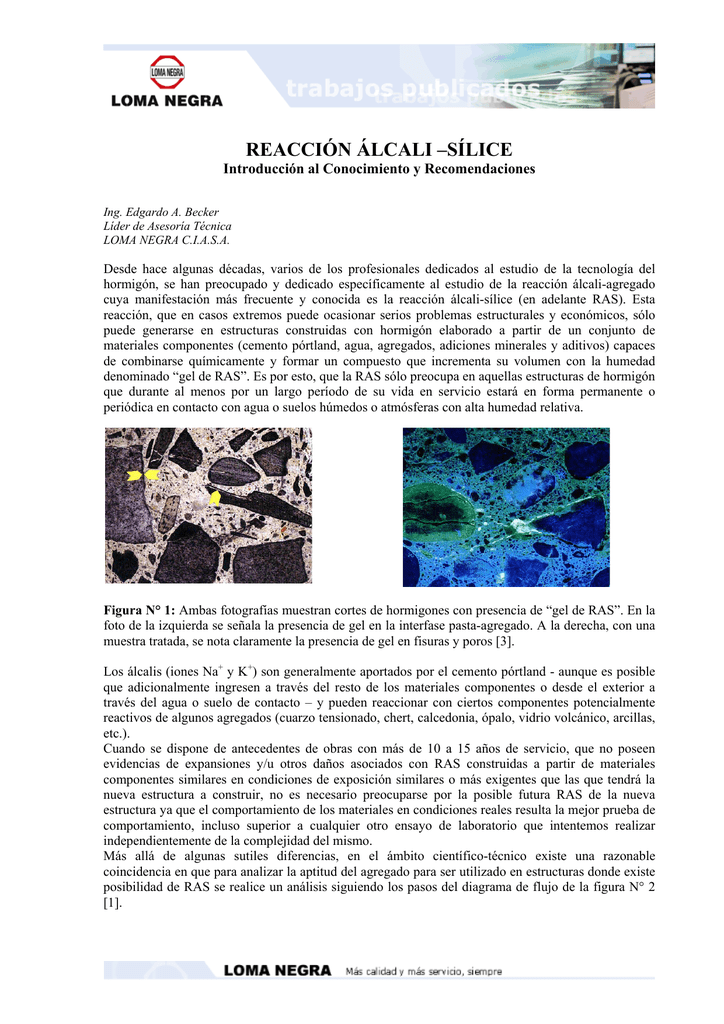 REACCIÓN ÁLCALI –SÍLICE