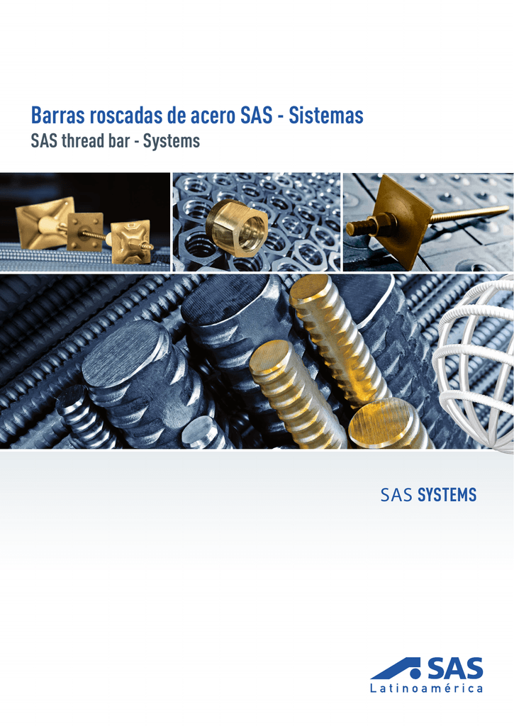 Barras roscadas de acero SAS - Sistemas