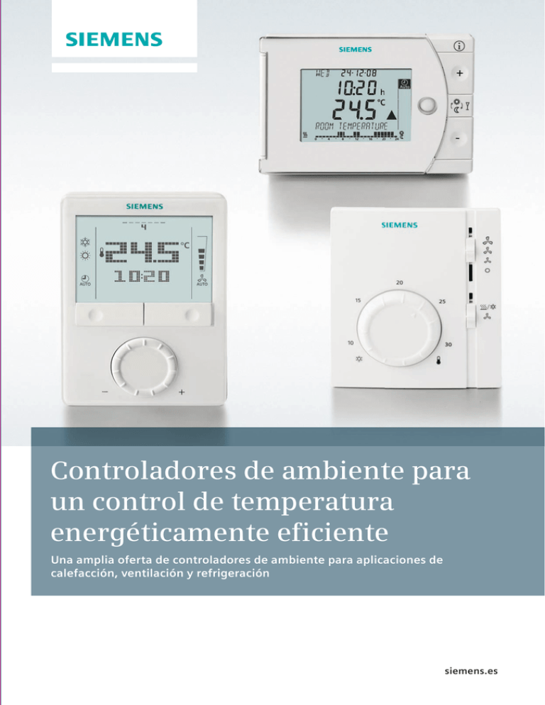 Controladores de ambiente para un control de temperatura