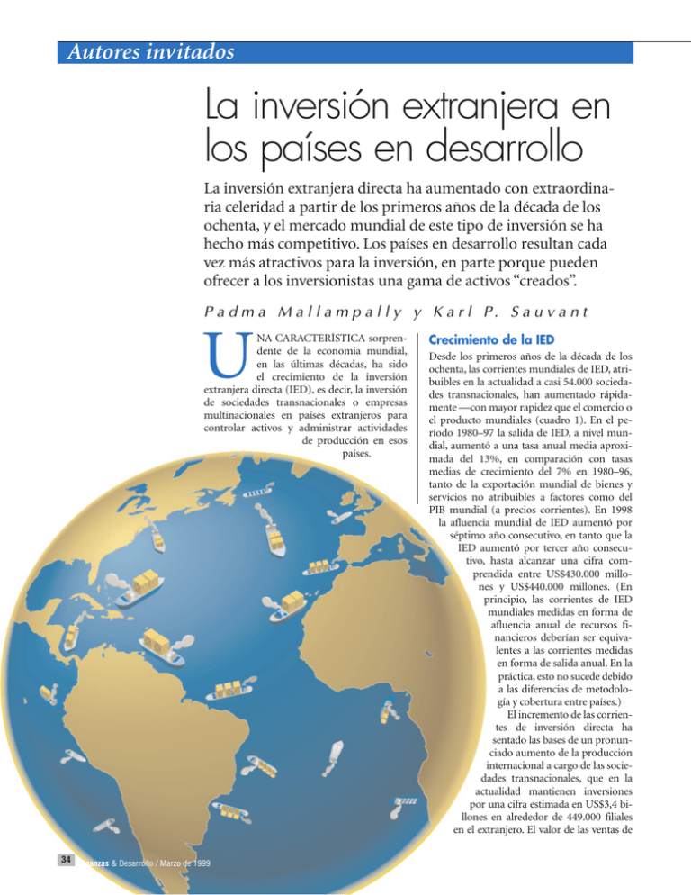 La inversión extranjera en los países en desarrollo