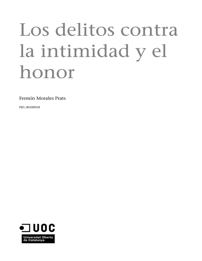 Los delitos contra la intimidad y el honor