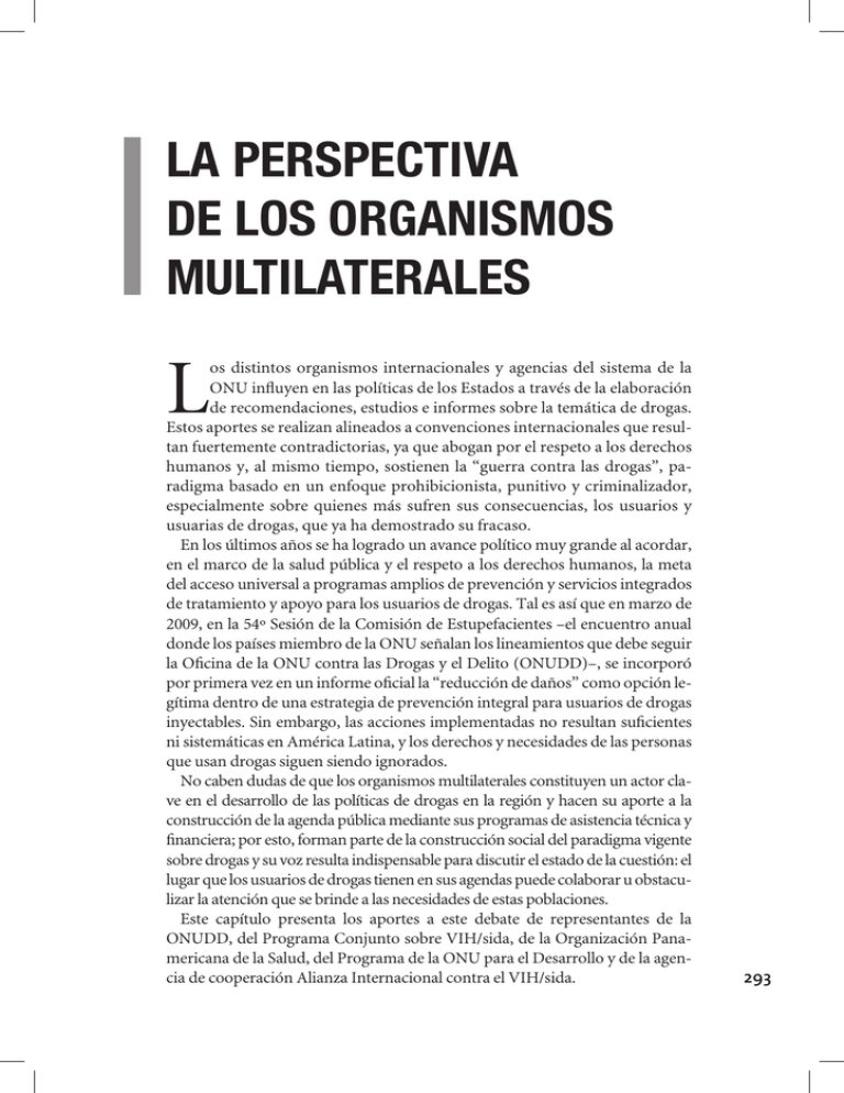 la perspectiva de los organismos multilaterales