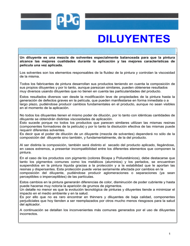 diluyentes - Piccin Hnos