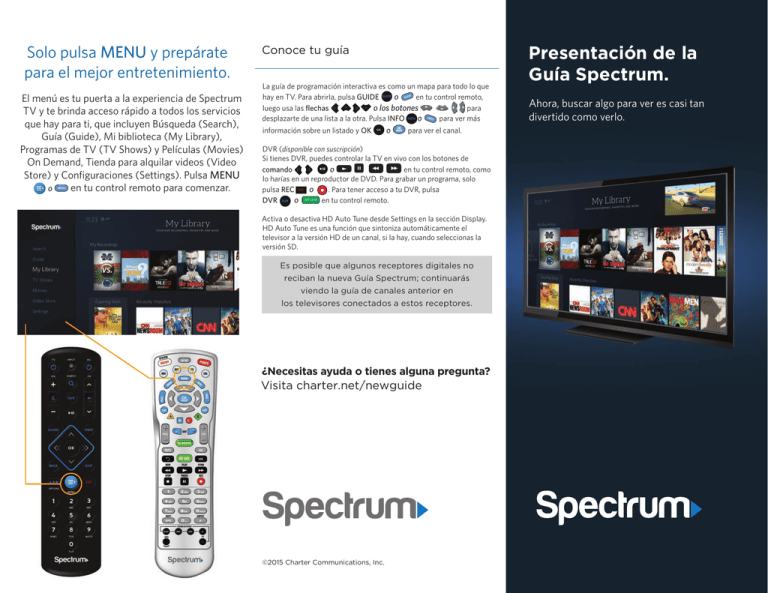 Presentación de la Guía Spectrum.