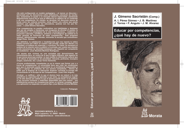 Educar por competencias, ¿qué hay de nuevo?