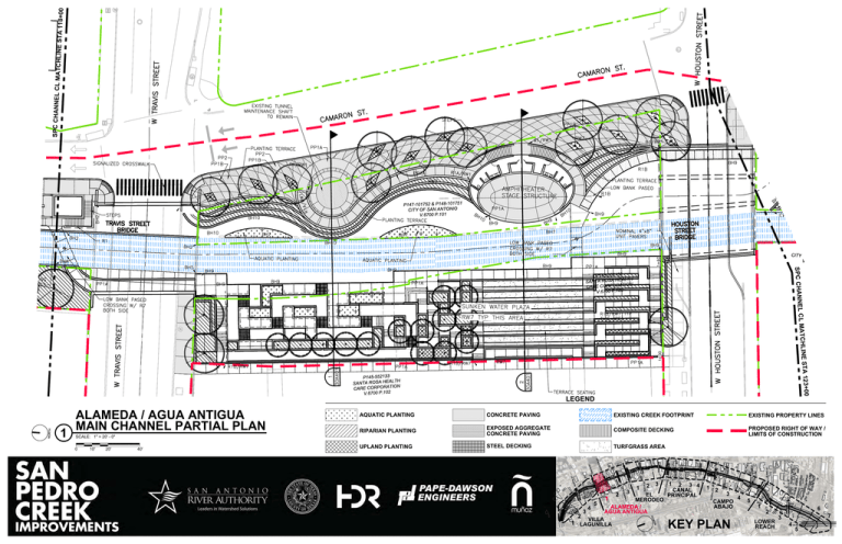 KEY PLAN MAIN CHANNEL PARTIAL PLAN 1 ALAMEDA / AGUA