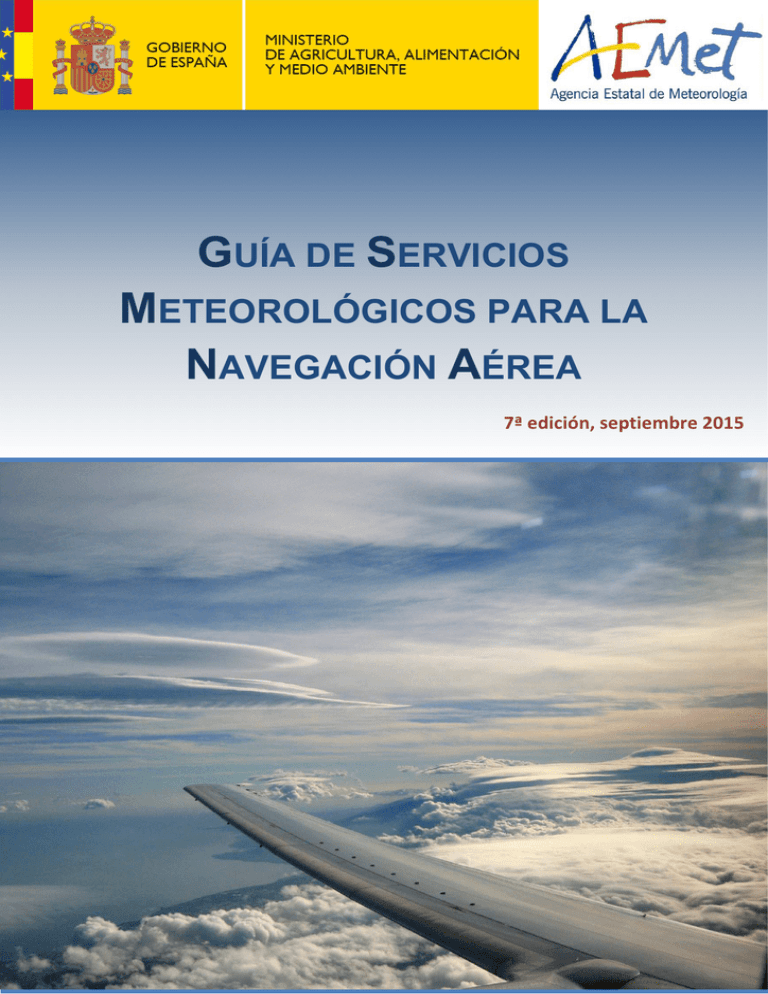 guía de servicios meteorológicos para la navegación aérea