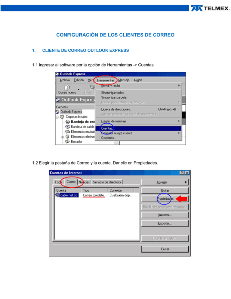 CONFIGURACIÓN DE LOS CLIENTES DE CORREO