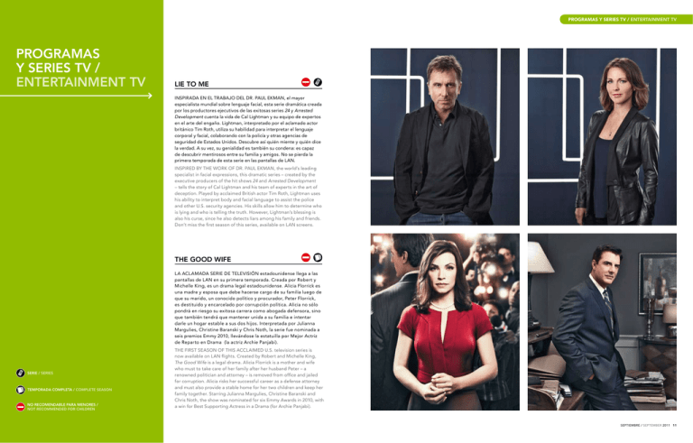 PROGRAMAS Y SERIES TV / ENTERTAINMENT TV