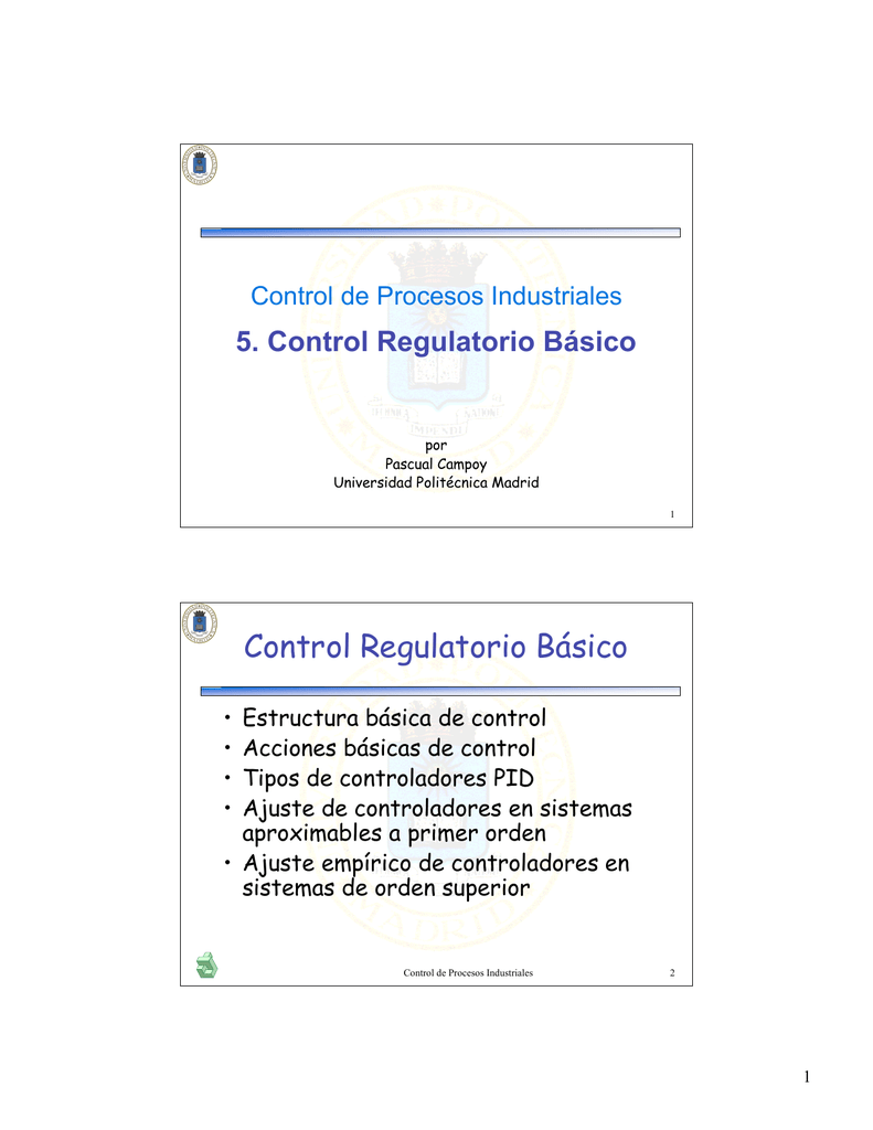 Control Regulatorio Básico