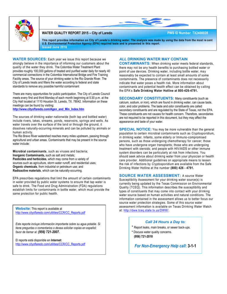 Drinking Water Quality Reports