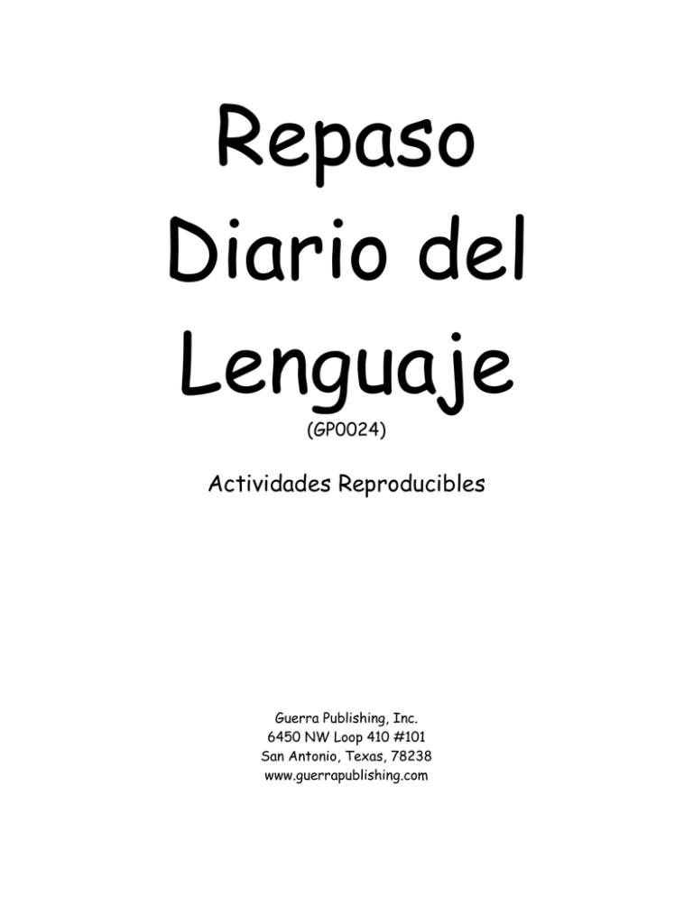 Repaso Diario del Lenguaje