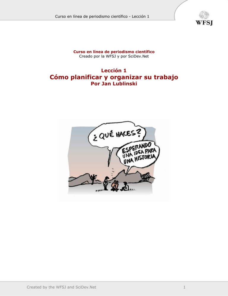 Cómo planificar y organizar su trabajo