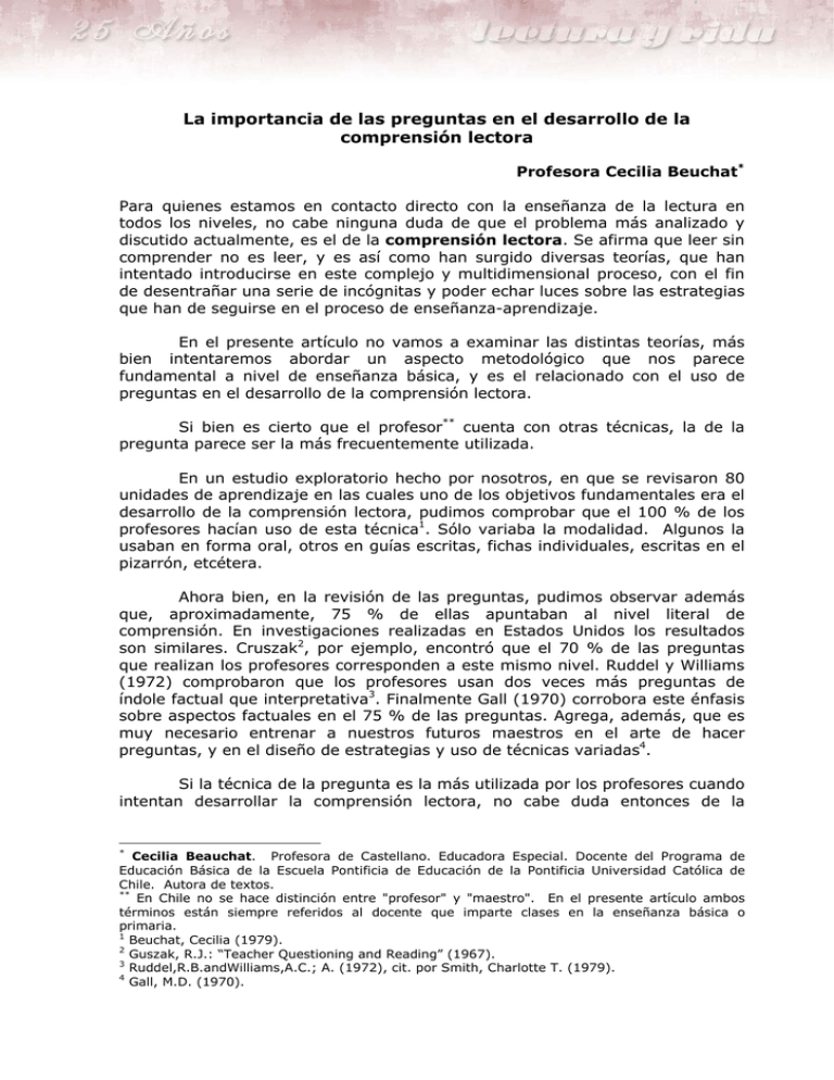 La importancia de las preguntas La importancia de las preguntas