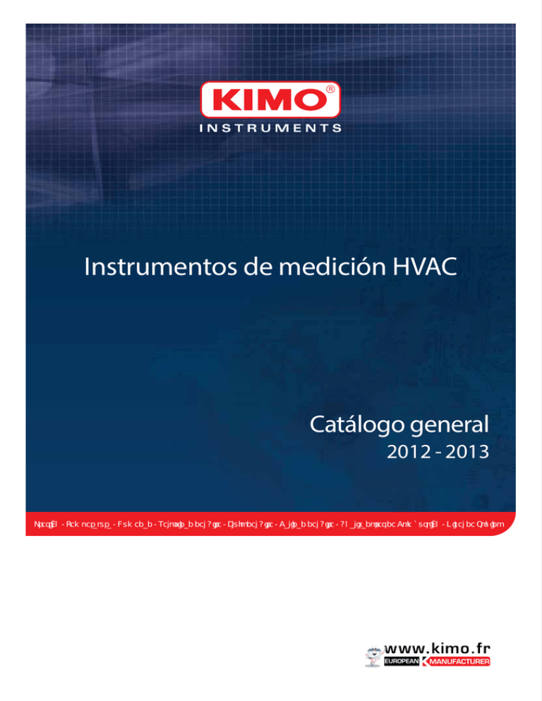 Instrumentos de medición HVAC