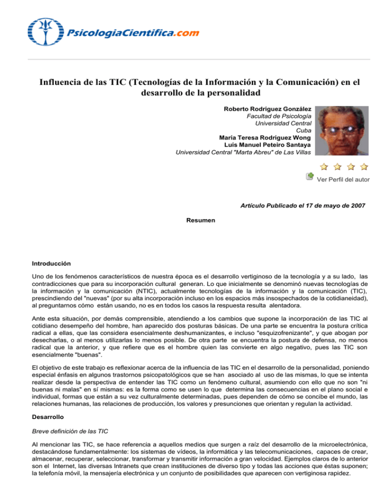 Influencia de las TIC