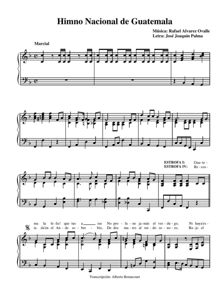 Himno Nacional de Guatemala