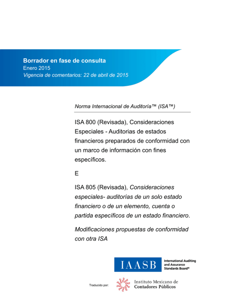 (NIA) 800 (Revisada)