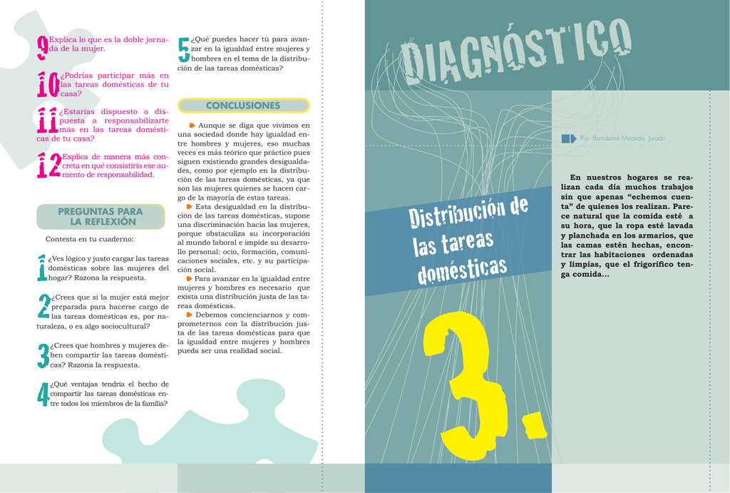 Distribución de las tareas domésticas