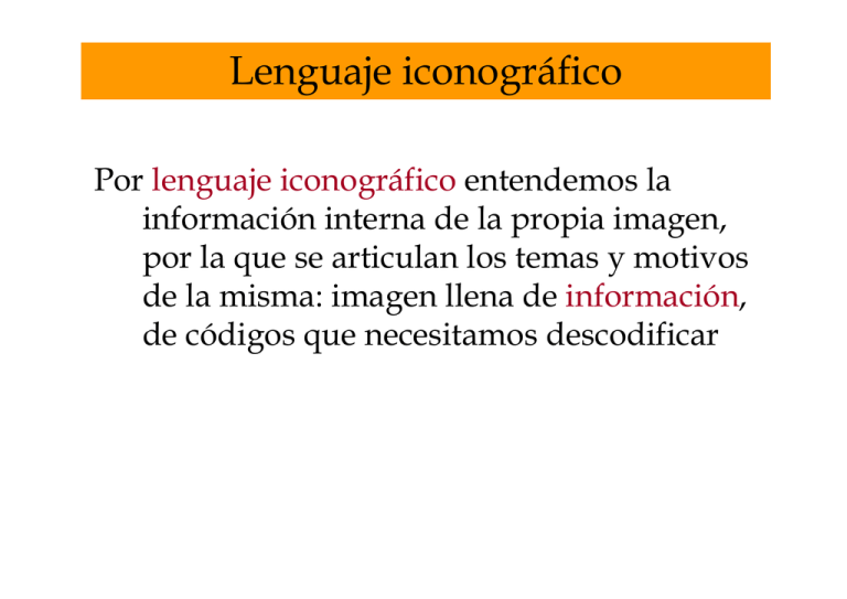 Lenguaje iconográfico