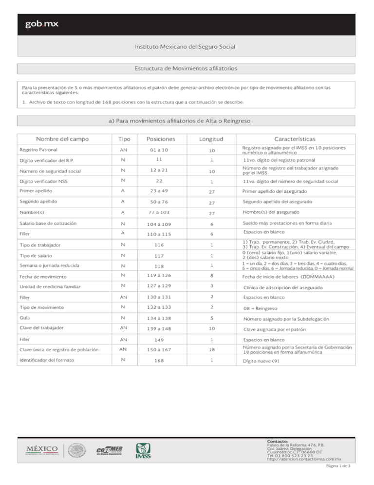 estructura establecida