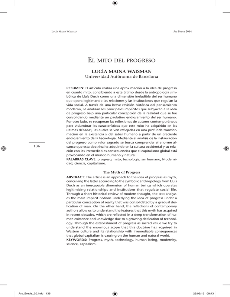 el mito del progreso