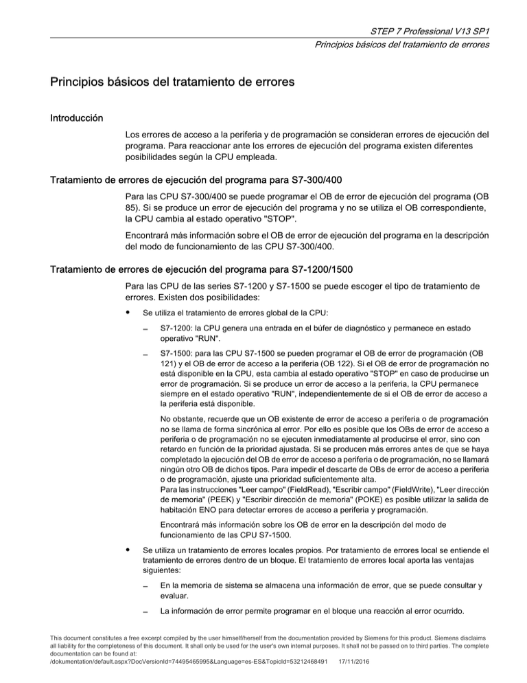 STEP 7 Professional V13 SP1 - Siemens Industry Online Support