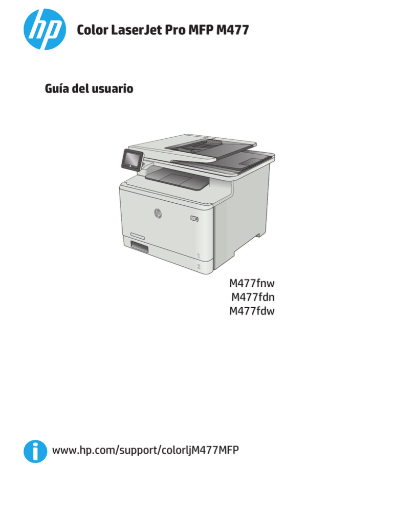 HP Color LaserJet Pro MFP M477 User Guide