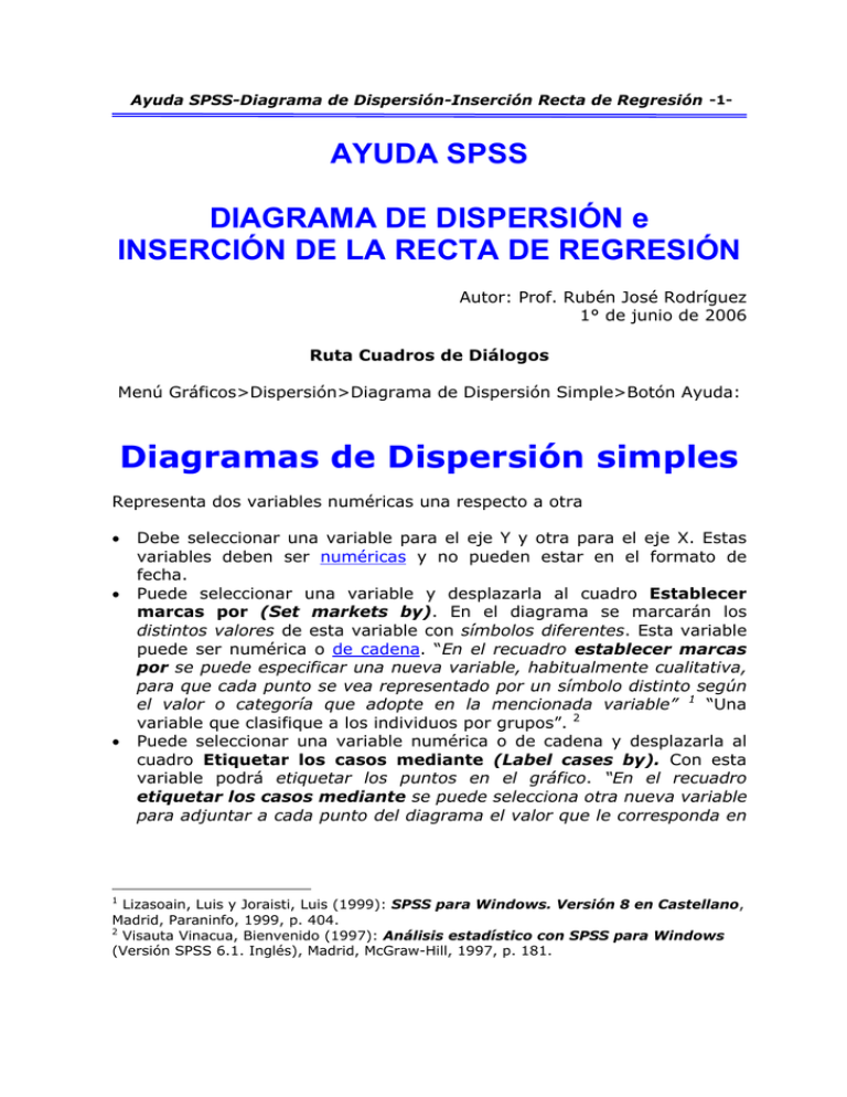 Diagramas de Dispersión simples
