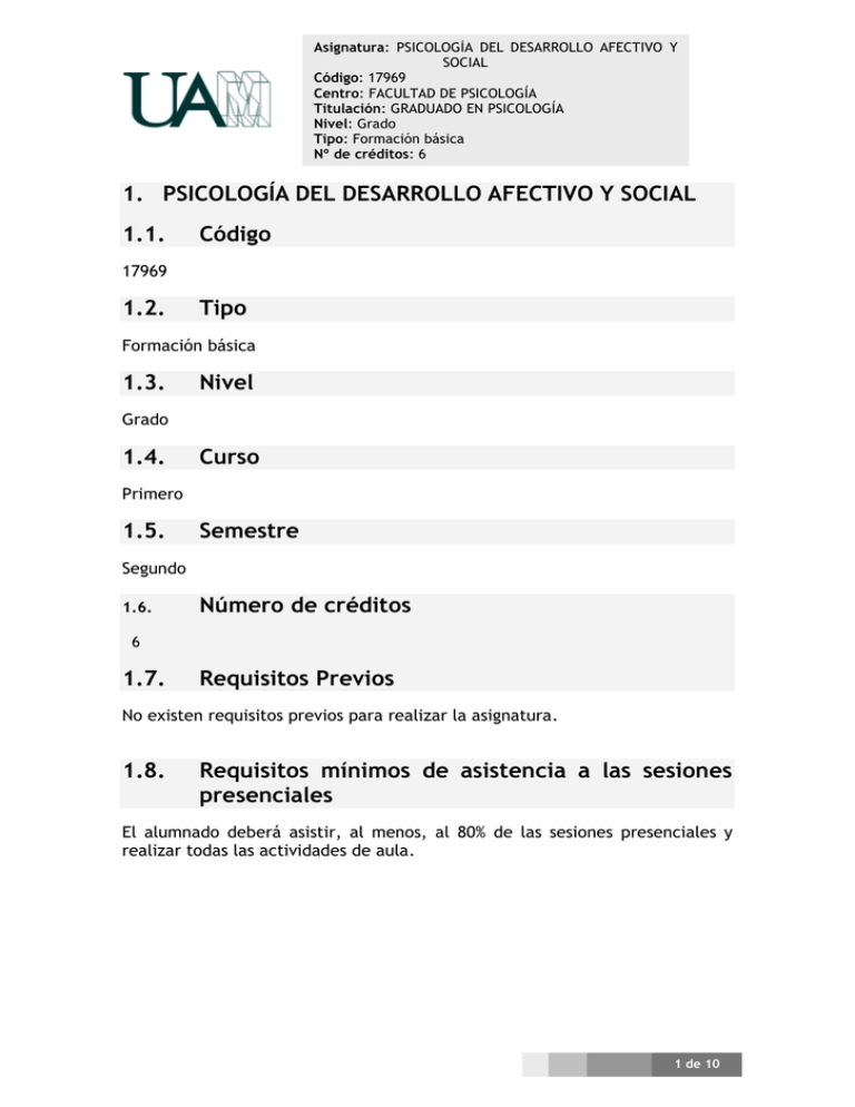 07. Psicología del Desarrollo Afectivo y Social