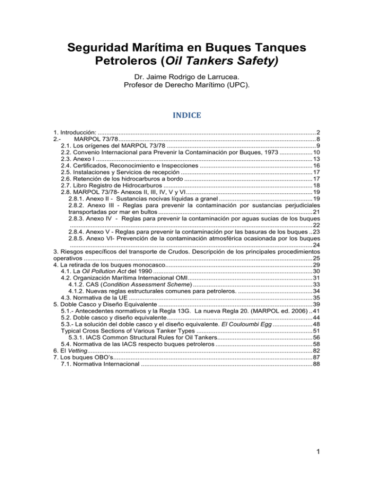 Seguridad Marítima en Buques Tanques Petroleros