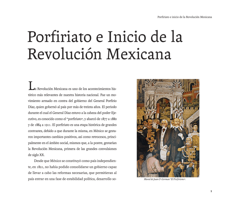 Porfiriato e Inicio de la Revolución Mexicana