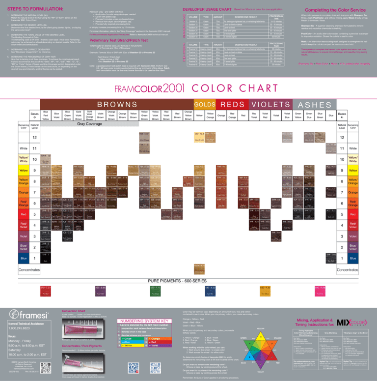 COLOR CHART