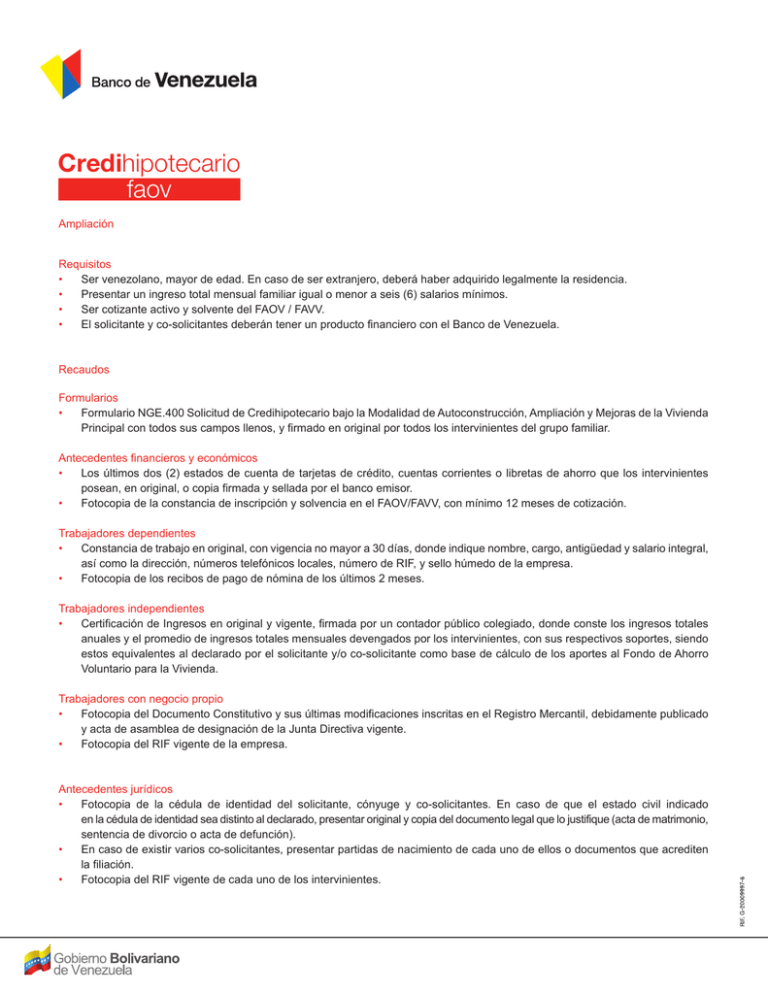 Credihipotecario faov