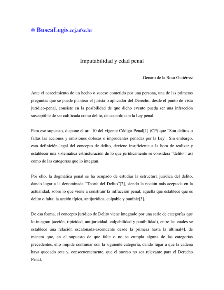 Imputabilidad y edad penal