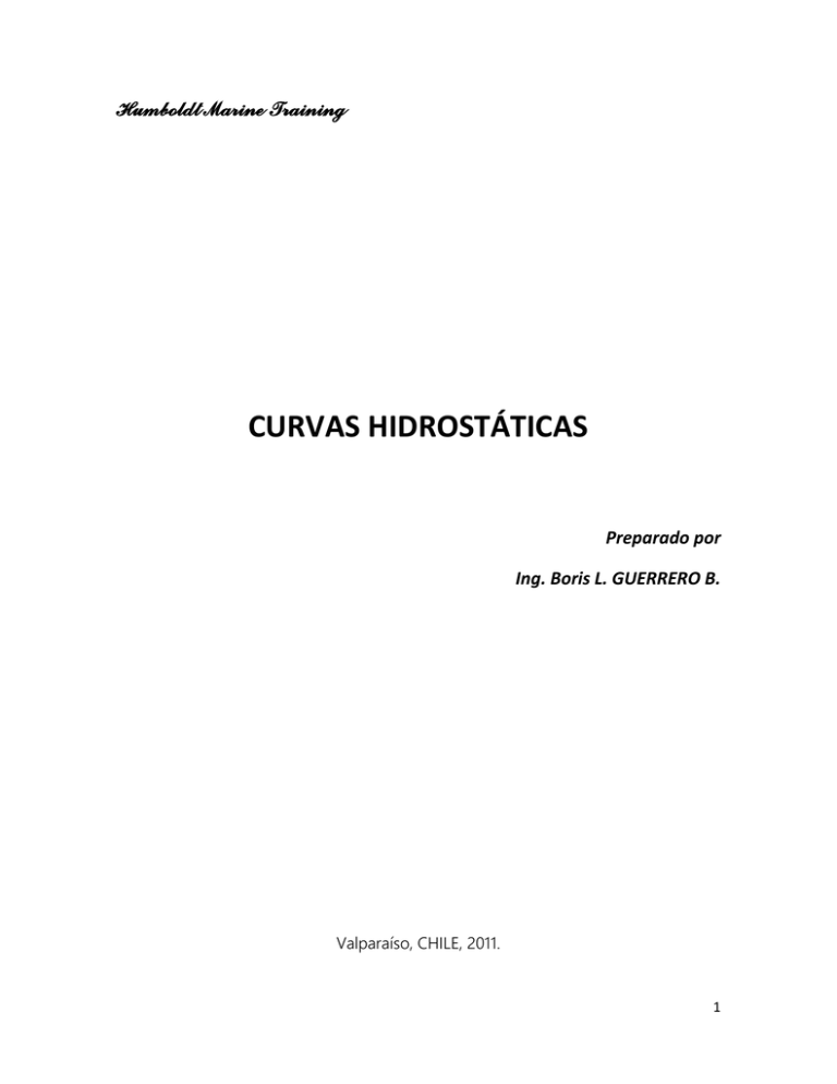 CURVAS HIDROSTÁTICAS