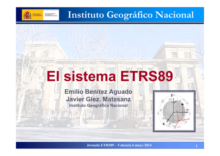 El sistema ETRS89