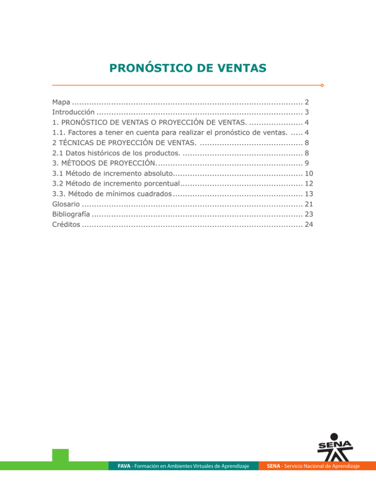 pronóstico de ventas