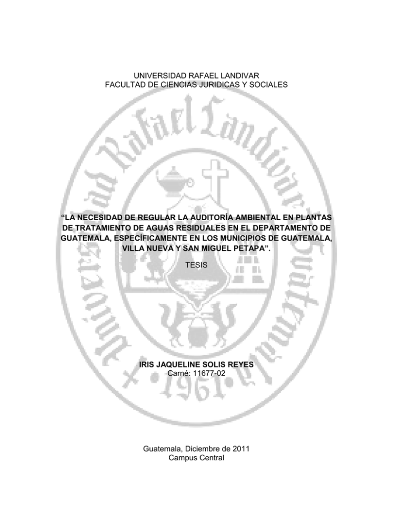 universidad rafael landivar facultad de ciencias juridicas y sociales