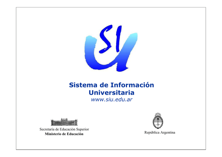 Sistema de Información Universitaria