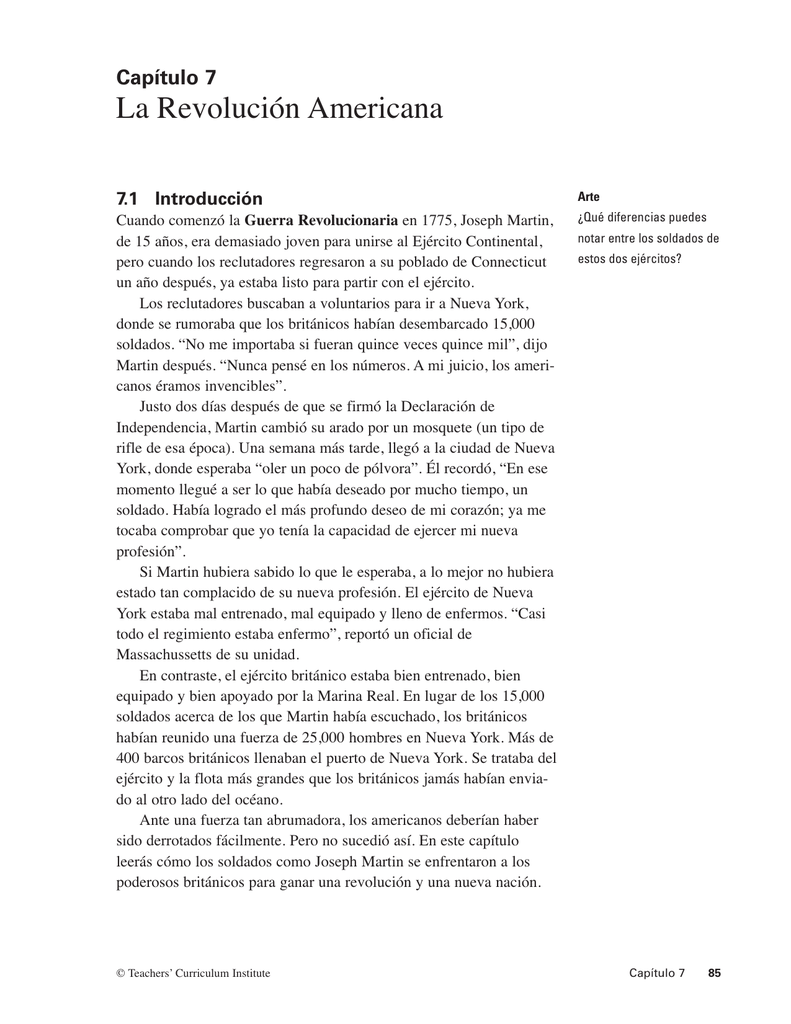 La Revolución Americana