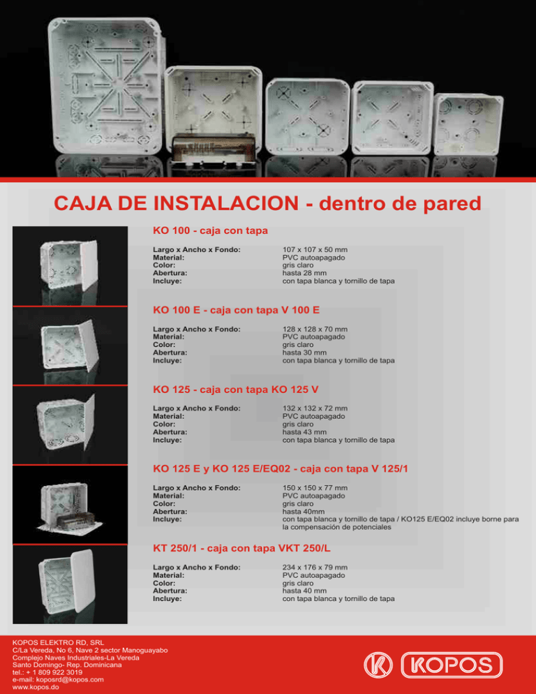 Caja De Instalacion Dentro De Pared